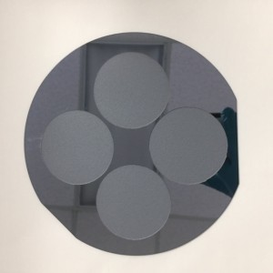 6 inch STANDARD wafer with 4 of 2 inch pockets, 2 flats | SemiStar