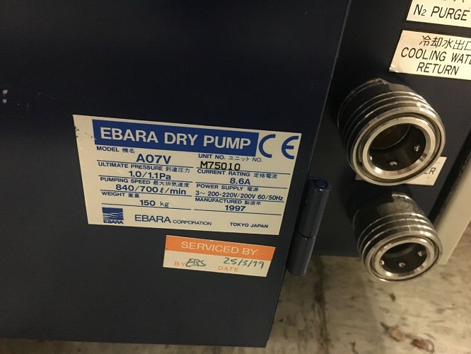 Ebara A07V Dry Pump with Controller | SemiStar