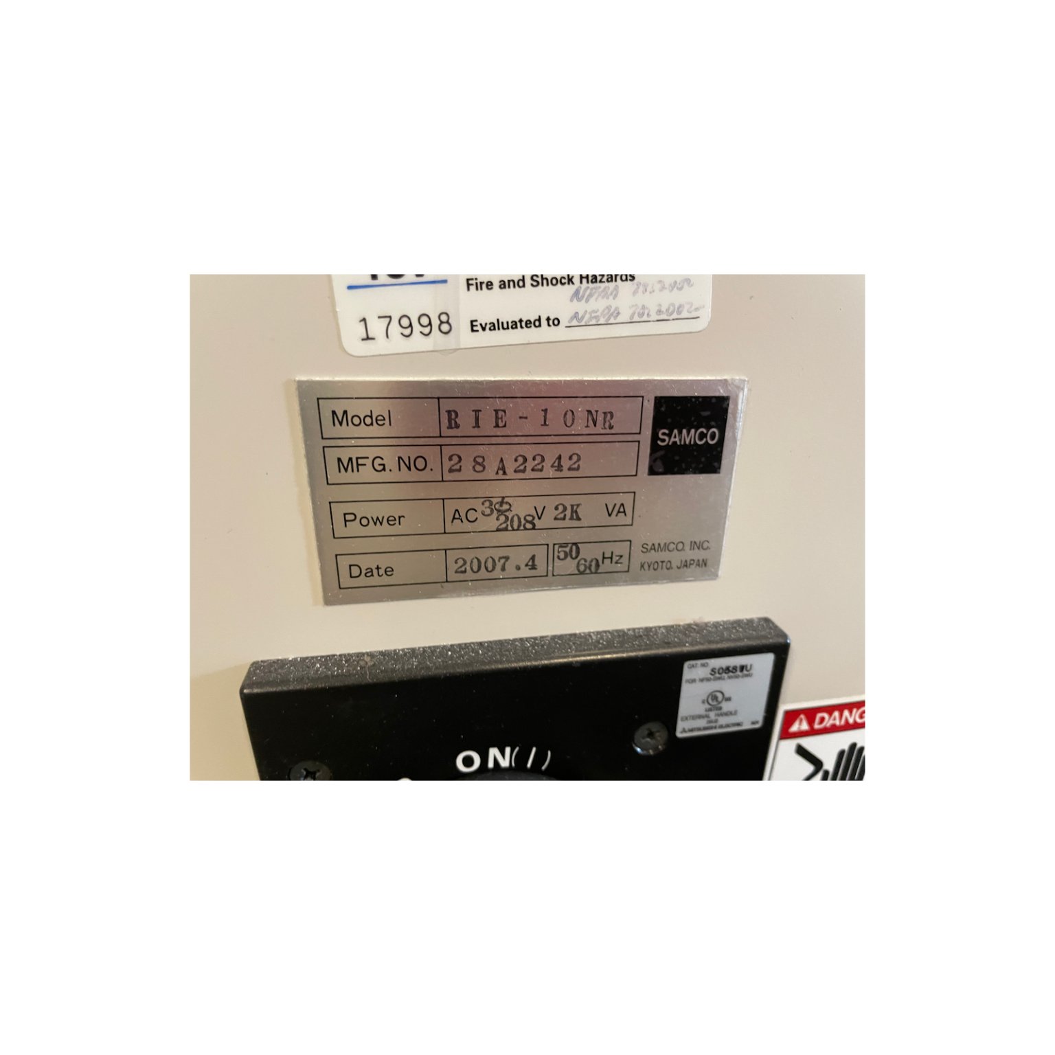SAMCO RIE 10NR Reactive Ion Etch System | SemiStar