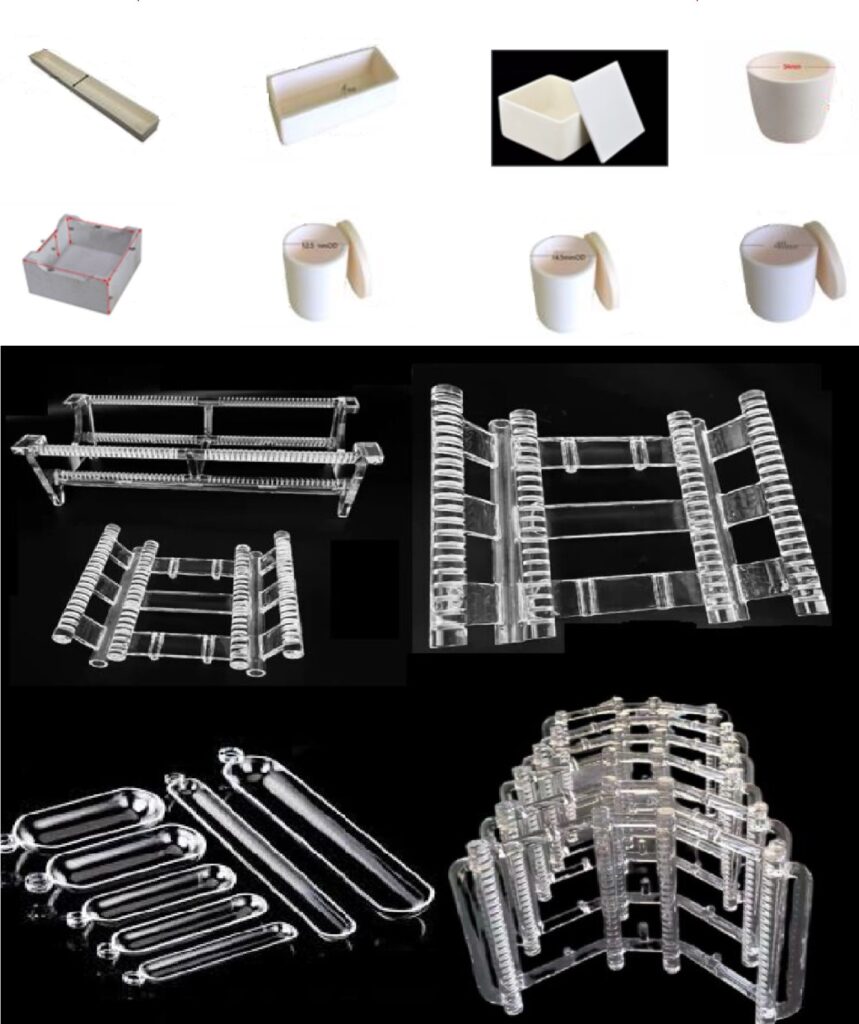 Quartz Alumina Graphite boats, Crucible, Saggar ,and related quartz ...